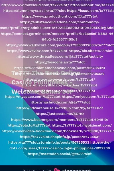 Ta777 The Best Online Casino Philippines | StoryPrompt