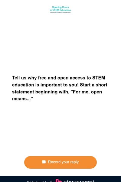 What does "open" mean to you? | StoryPrompt